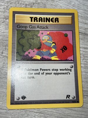 1st Edition Team Rocket Goop Gas Attack 78/82 Pokemon Trading Card WOTC ...