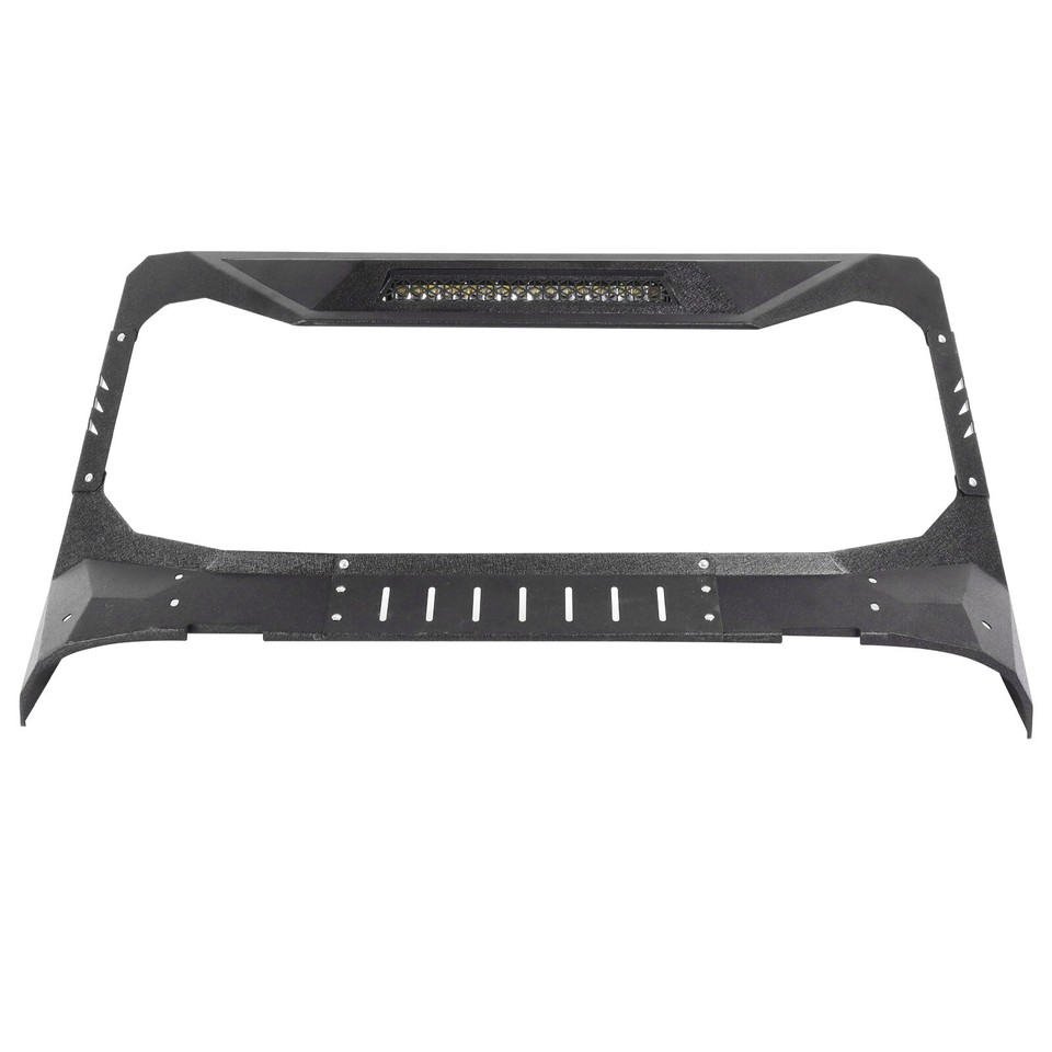Armor Windshield Frame Cover Visor Cowl w/ LED Lights Fit Jeep Wrangler ...