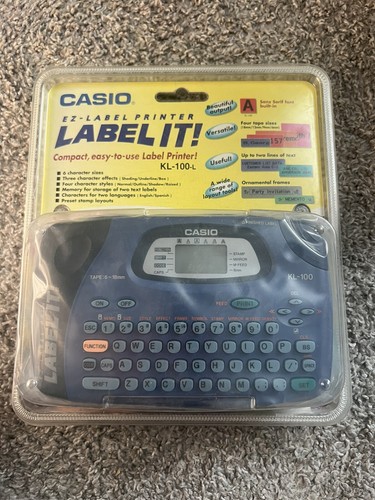 Casio Ez Label Printer It Kl-100-l Compact Easy To Use Blue | eBay