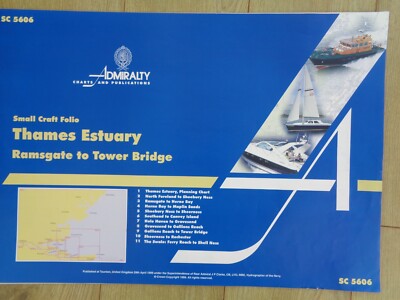 Admiralty Chart Portfolio Small Size SC 5606 Thames Estuary - Ramsgate ...