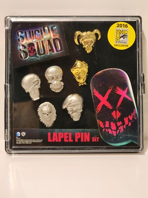 2016 San Diego Comic Con Exclusive Suicide Squad Lapel Pin Set | eBay