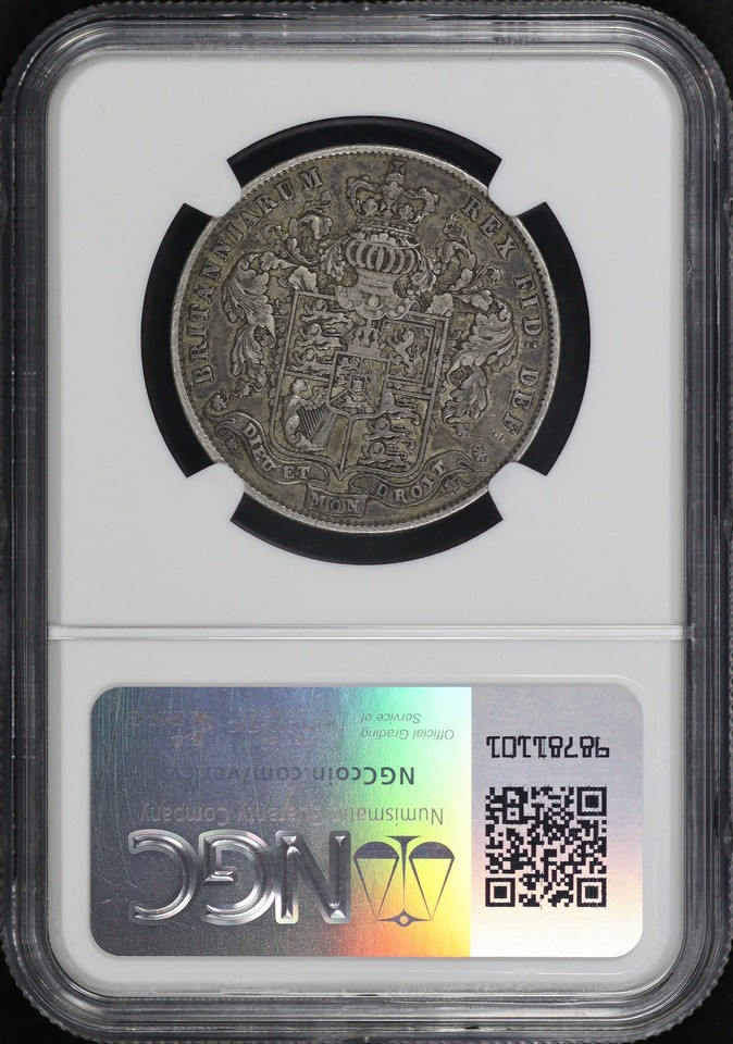 1825 Great Britain Silver Half Crown KM#695 NGC XF-45 | eBay