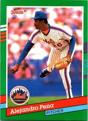 Alejandro Pena Mets 566 Donruss 1990 Baseball Card | eBay