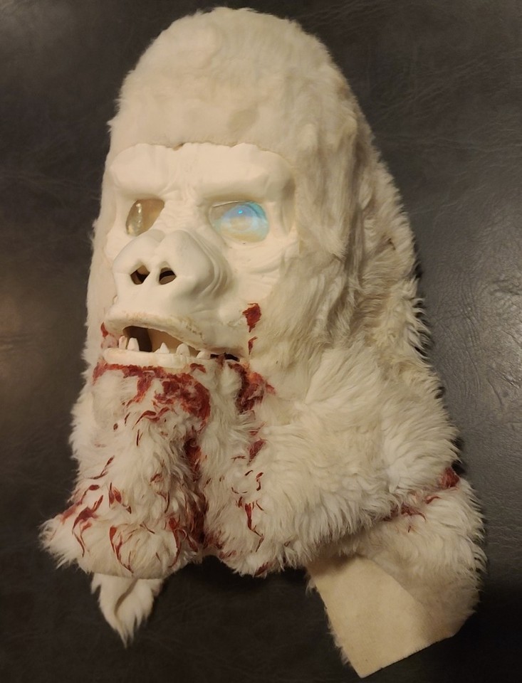 Bloody White Gorilla Mask / Yeti with holographic eyes circa 2008 | eBay