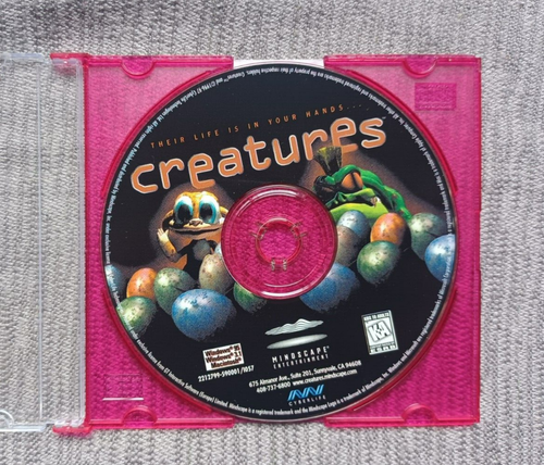 Creatures (PC Game, 1996, Mindscape Ent.) for Win95, 3.1 Mac Game DIsc ...