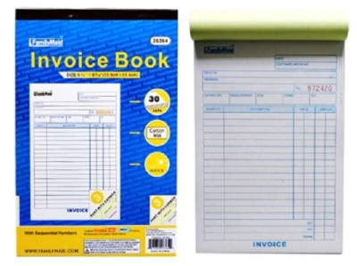 INVOICE Receipt Record BOOK 3-Part 30-Set Numbered Original Duplicate ...