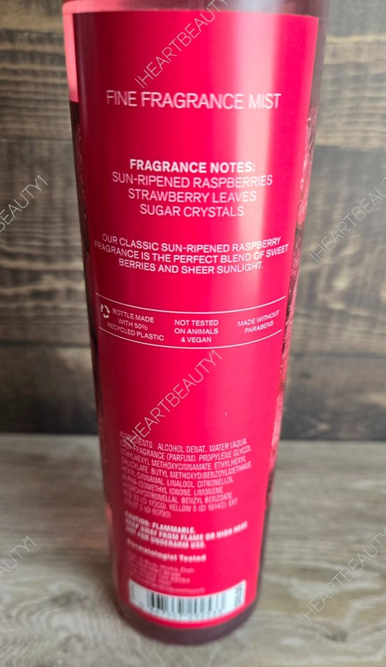 bath and body works sun-ripened raspberry fine fragrance mist 8 fl oz ...