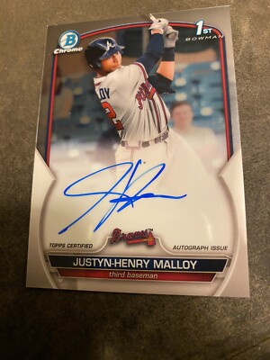 2023 Bowman Chrome Autograph Justyn-Henry Malloy | eBay
