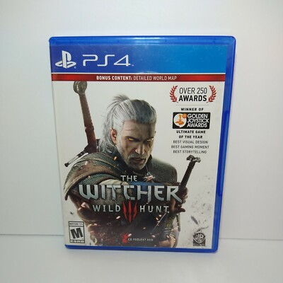 The Witcher 3: Wild Hunt (PS4) - Video Game No Booklet.Warner Bros ...