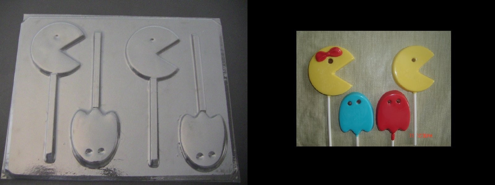 PAC MAN VIDEO GAME MAN GHOST Chocolate Soap Candy Gummy Mold | eBay