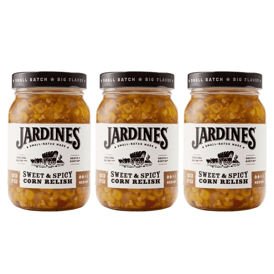 Jardines Salsa Corn Relish Sweet & Spicy - 16 OZ (Pack of 3 ...