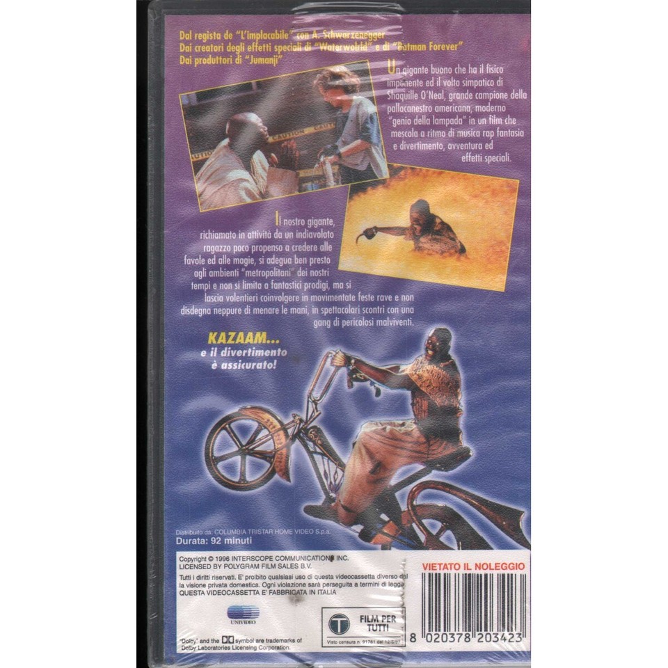 Kazaam The Giant Rap VHS Paul Michael Glaser Univideo - CK20342 Sealed ...