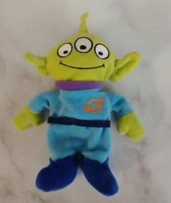 Disney Store ALIEN 7" Plush Mini Bean Bag Toy Story Three Eyes Green | eBay