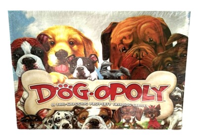 DOG-OPOLY Board Game Monopoly Themed Game Sealed Tail Wagging Trading ...