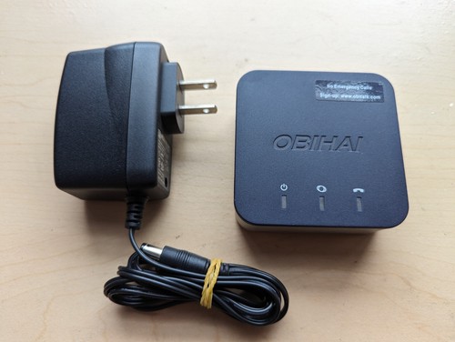 Polycom Obihai OBi200 1-Port VoIP Phone Adapter with Google Voice & Fax ...