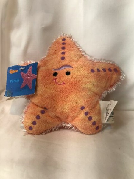 Disney Finding Nemo Peach Starfish Mini Bean Bag Plush Stuffed Toy 8 ...