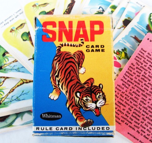 🐸Vintage Snap Card Game Whitman Complete Tiger #4444 | eBay