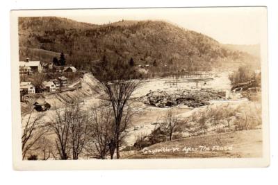 VT - GAYSVILLE VERMONT RPPC REAL PHOTO Postcard AFTER THE FLOOD of 1927 ...