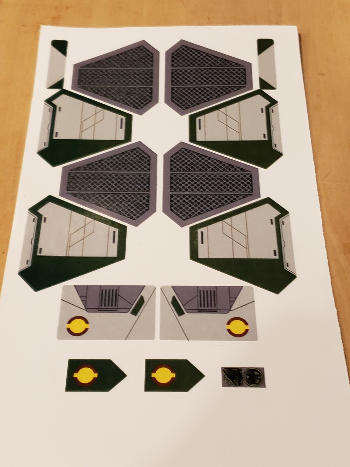 Custom Dark Green Sticker Sheet fits Star Wars 75281 75135 75038 9494 ...