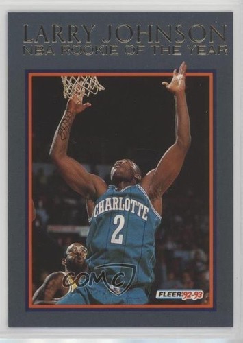 1992-93 Fleer Larry Johnson Rookie of the Year Larry Johnson #13 | eBay