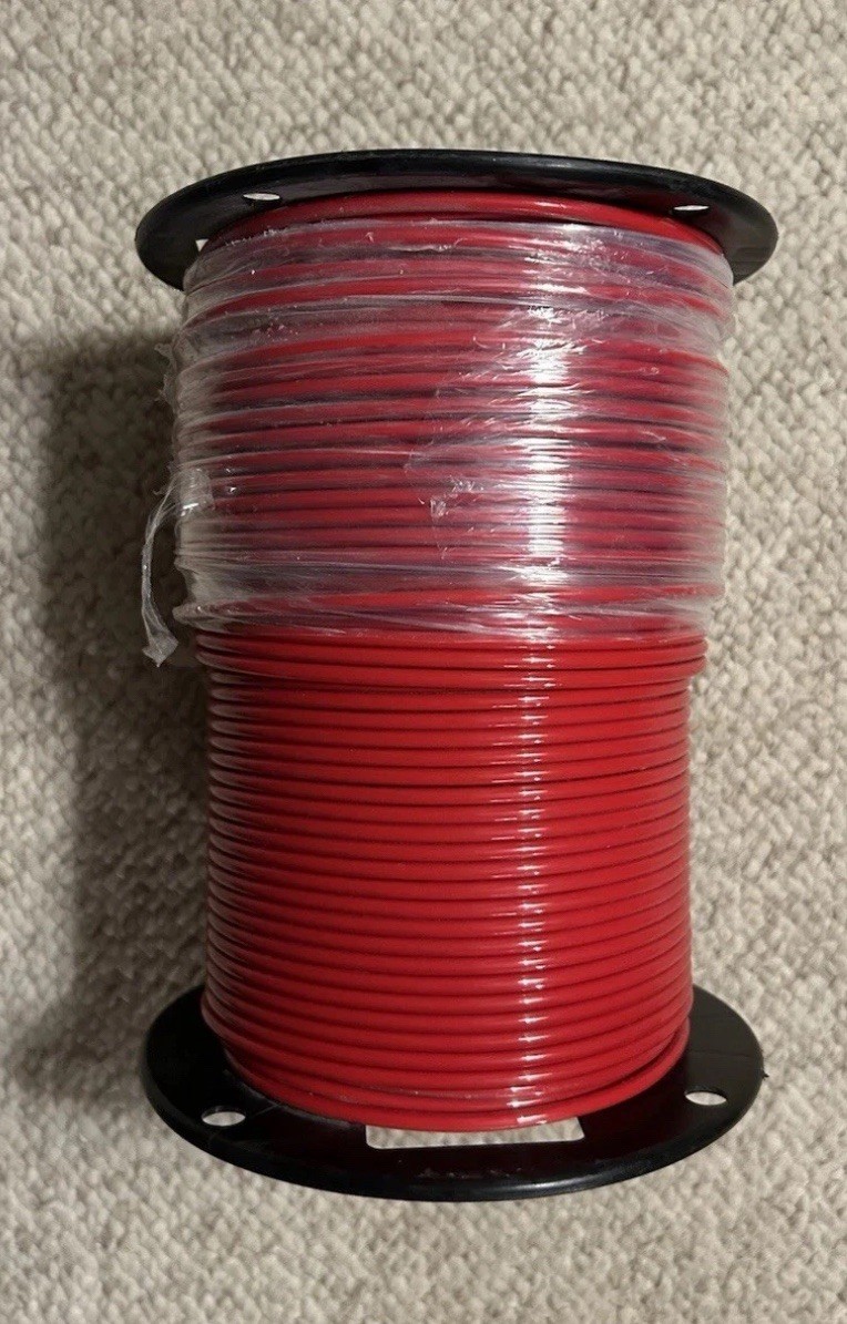 Stranded 10 Gauge THHN Electrical Wire Red, 500 Ft Spool/Roll | eBay