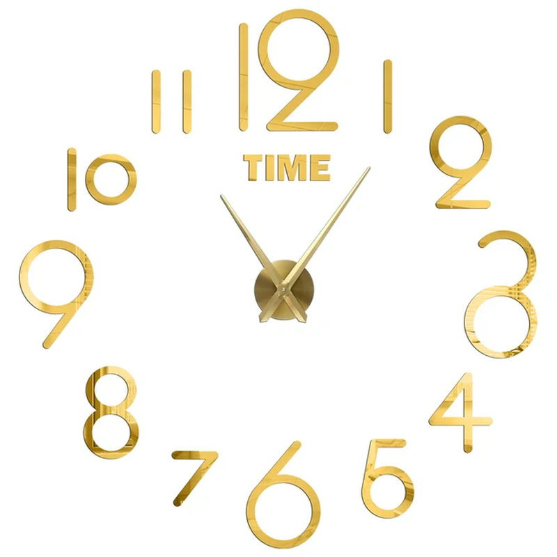 Modern Design Large Wall Clock 3D DIY Quartz Clocks Fashion Watches ...