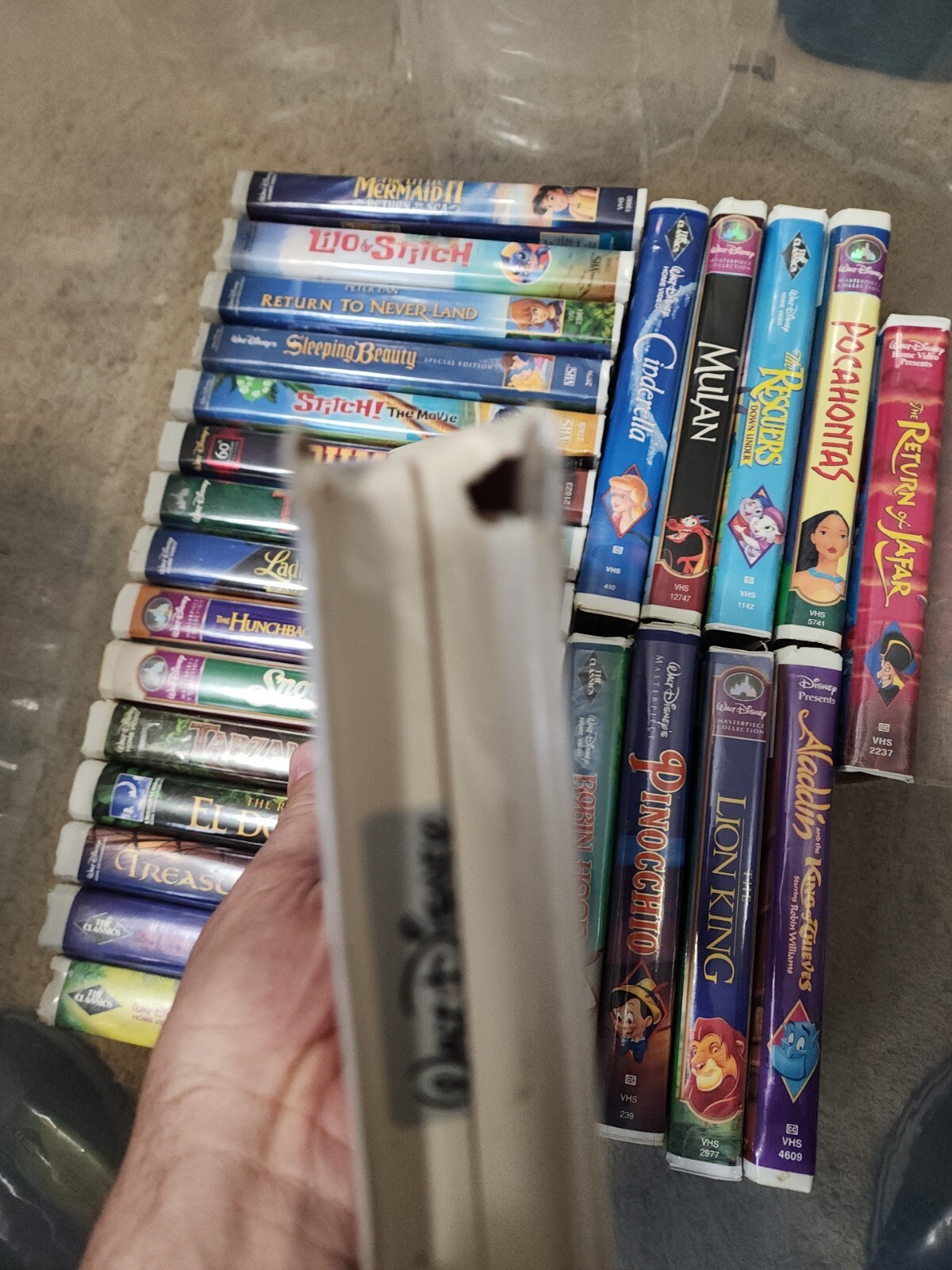 Walt Disney's Animation VHS Lot of 25 -- Masterpiece, Black Diamond ...