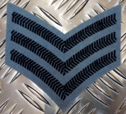 SAS 22 & 23 Black on Pompadour Blue Stripes 3 Bar Chevron Patch ...