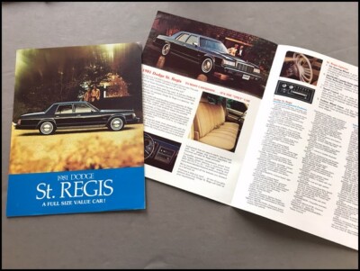 1981 Dodge St.Regis Original Canada Car Sales Brochure Folder | eBay