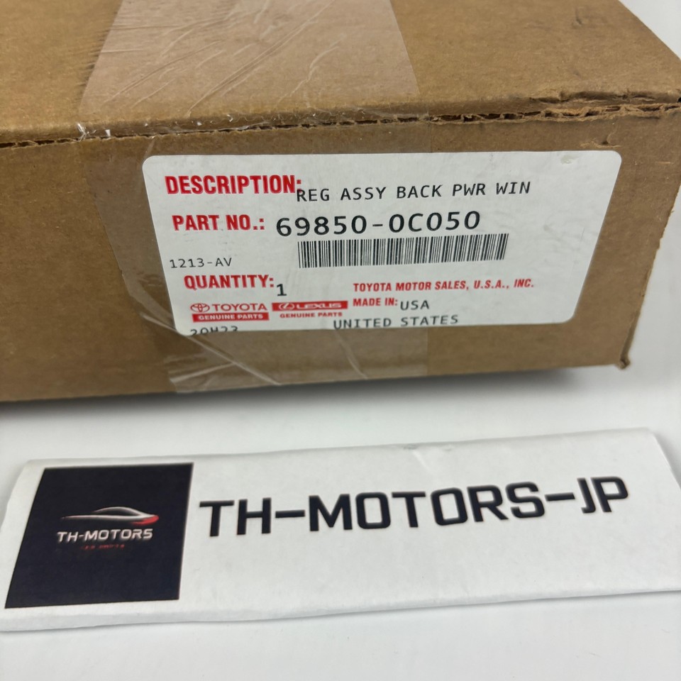 TOYOTA Genuine OEM 07-21 Tundra Back Window Glass Regulator w/ Motor ...