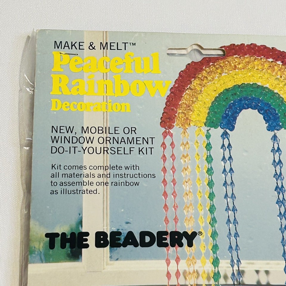 The Beadery Make & Melt Peaceful Rainbow Decoration Mobile or Window ...