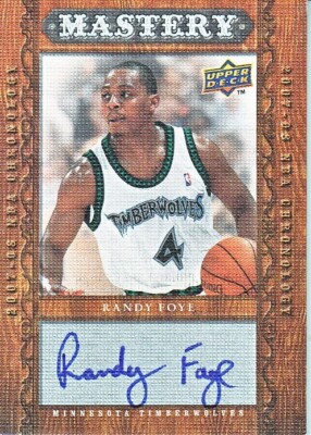 RANDY FOYE 2007-08 CHRONOLOGY MASTERY AUTO /25 | eBay
