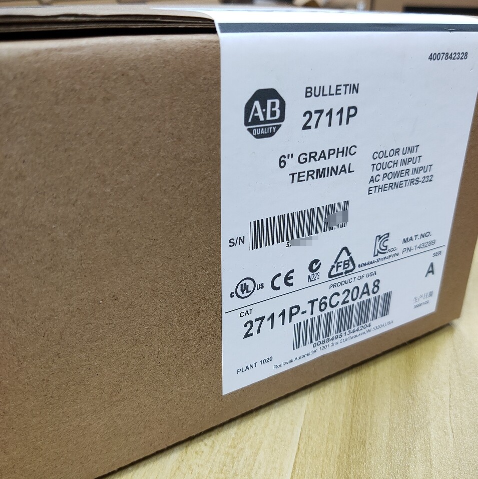 1PC Allen Bradley AB 2711P-T6C20A8 PanelView Plus 600 Graphic Terminal ...