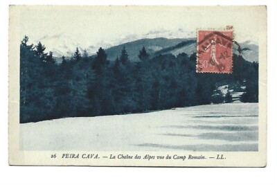 06 PEIRA CAVA LA CHAINE DES ALPES VUE DU CAMP ROMAIN | eBay