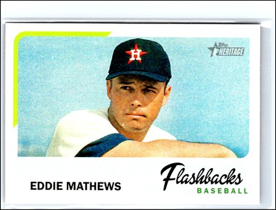 Eddie Mathews 2016 Topps Heritage Baseball Flashbacks #BF-EM Houston ...