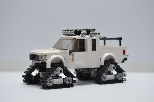 Custom Truck White Raptor Trax Model Built and Compatible with Real ...