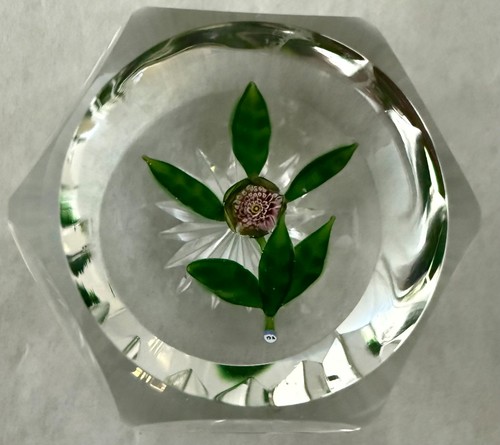 Debbie Tarsitano Miniature Faceted Floral Paperweight | eBay