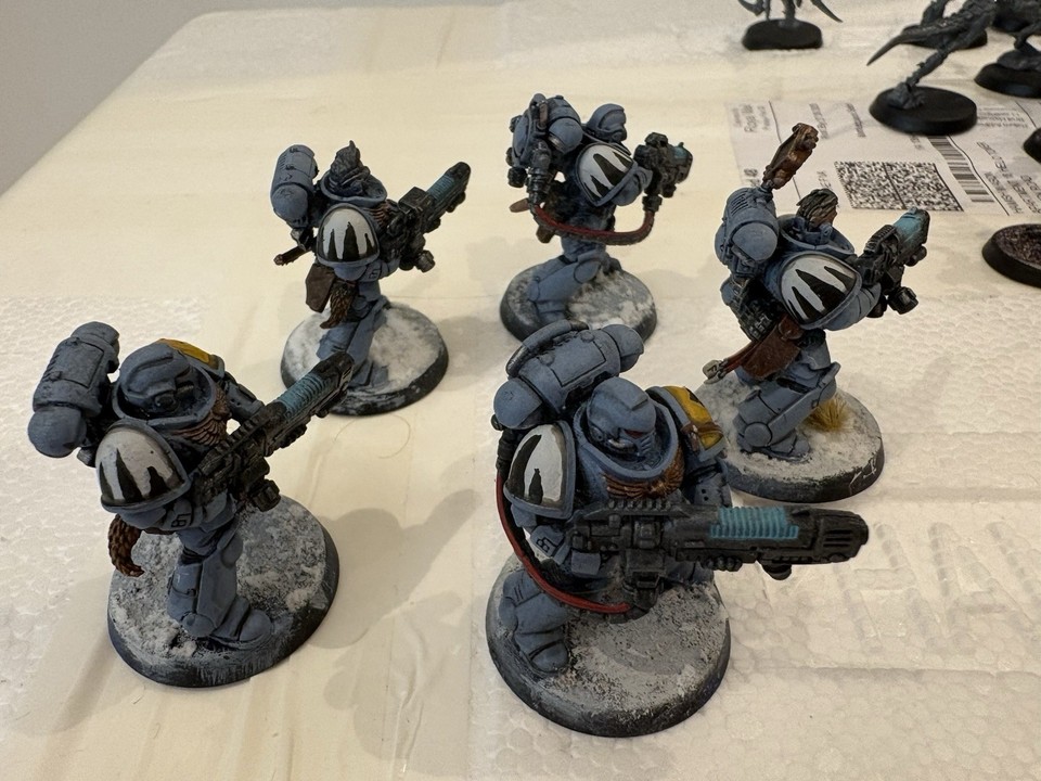 Warhammer 40k - 5 Space Wolves Primaris Hellblasters Squad - Space ...