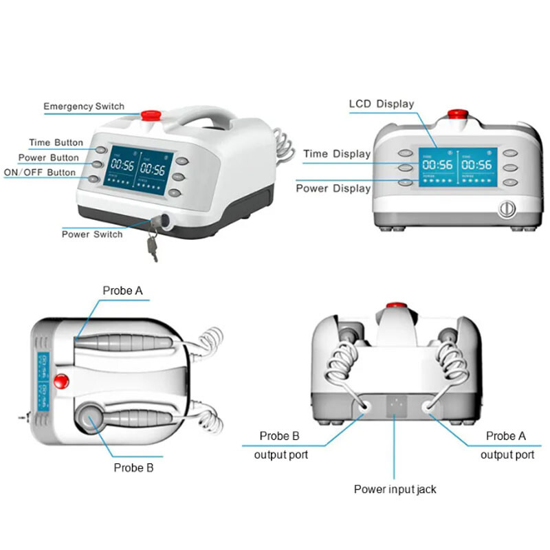 Medical Dual Probe Laser Therapy Hospital Treatment Device for Body ...