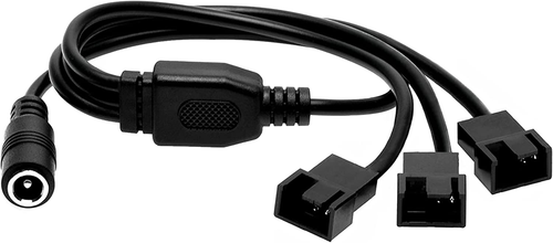 PC Fan Adapter DC Power Supply for 3 X 3/4-Pin 12V Computer PC Case ...