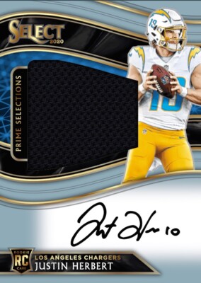 2020 Select Justin Herbert Rookie Patch Auto RPA RC NFL Blitz Digital ...