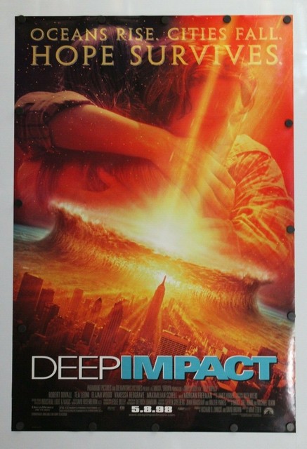 Deep Impact 1998 Double Sided Original Movie Poster 27" x 40" | eBay