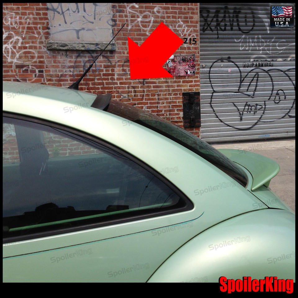 (284R) 1998-2011 VW Volkswagen Beetle BUG Rear Roof Wing Spoiler Window ...