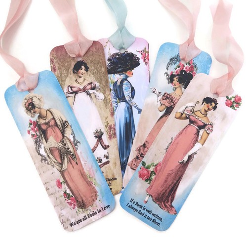 Jane Austen Bookmarks-Emma Quote Favour- Book Lover-Diary-Teacher Gift ...