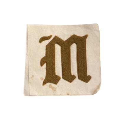 Vintage 80's Old English M Letterman Patch | eBay