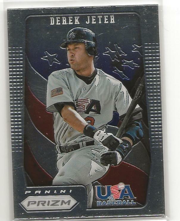 2012 PRIZM DOMINANCE #D8 & USA8 DEREK JETER (2 CARDS FOR THIS AUCTION ...