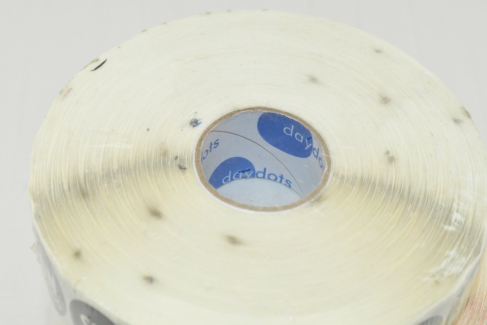 Daydots 3/4" Small Expiration Date Day Stickers SET Mon Tue Wed Thu Sat ...