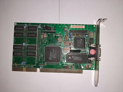 Trident 8900D ISA Graphics Card, 1MB, TrueColor, 32-Bit Memory DOS ...