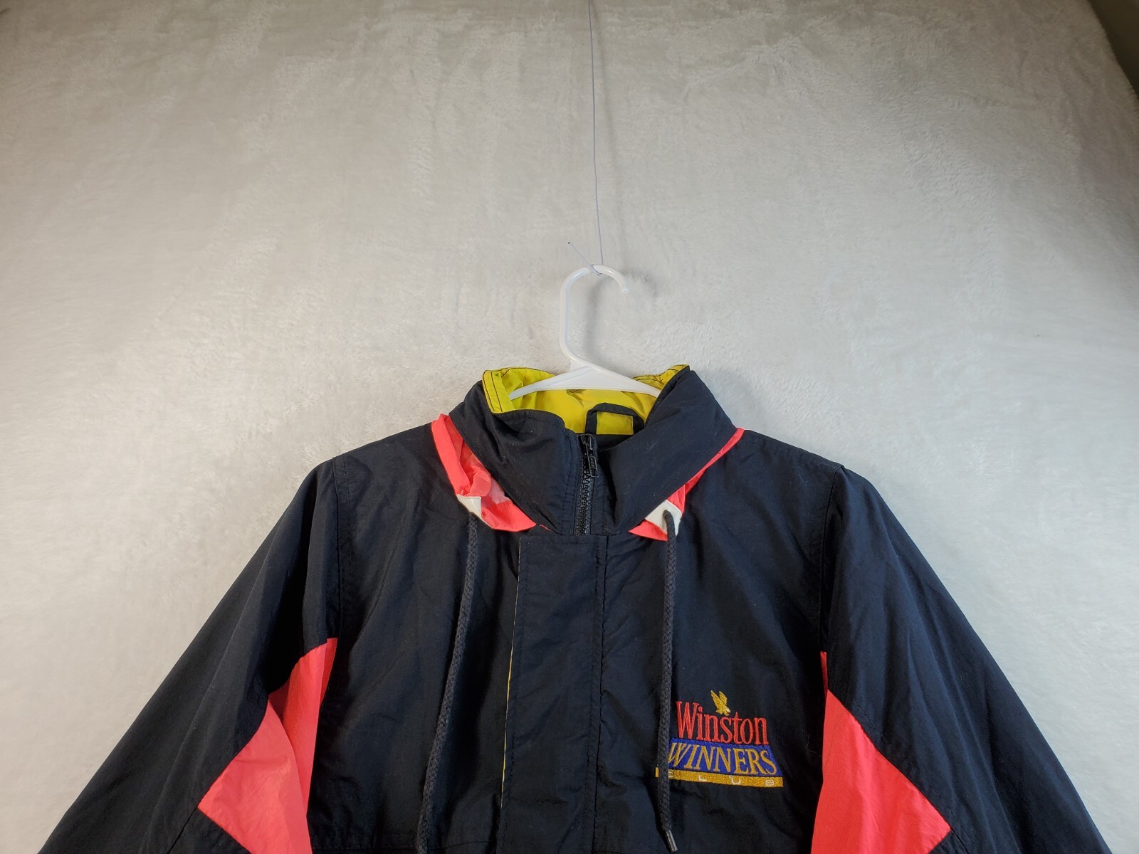 Winston Nascar Racing Jacket Mens Large Black Winners… - Gem