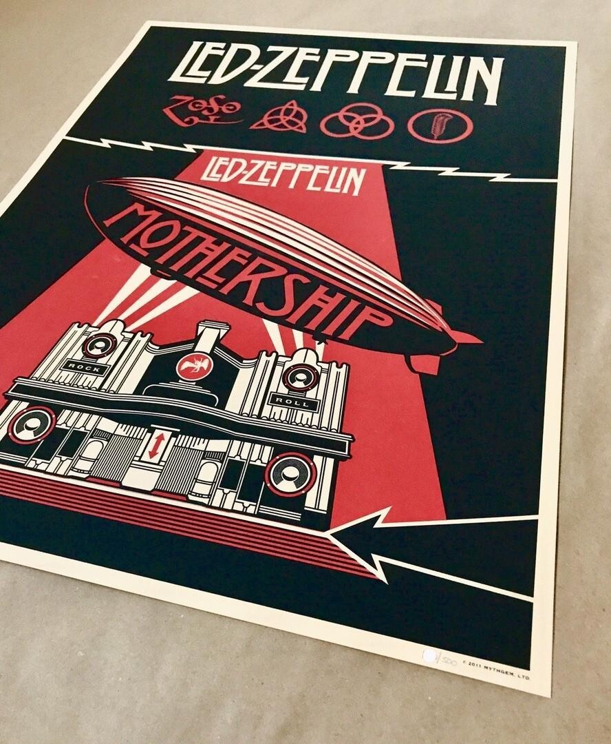 Original Led Zeppelin Lithograph + Original Poster | eBay